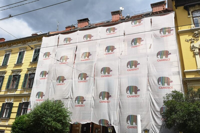 Agroflor : construciton:scaffolding protection nets with digital ...